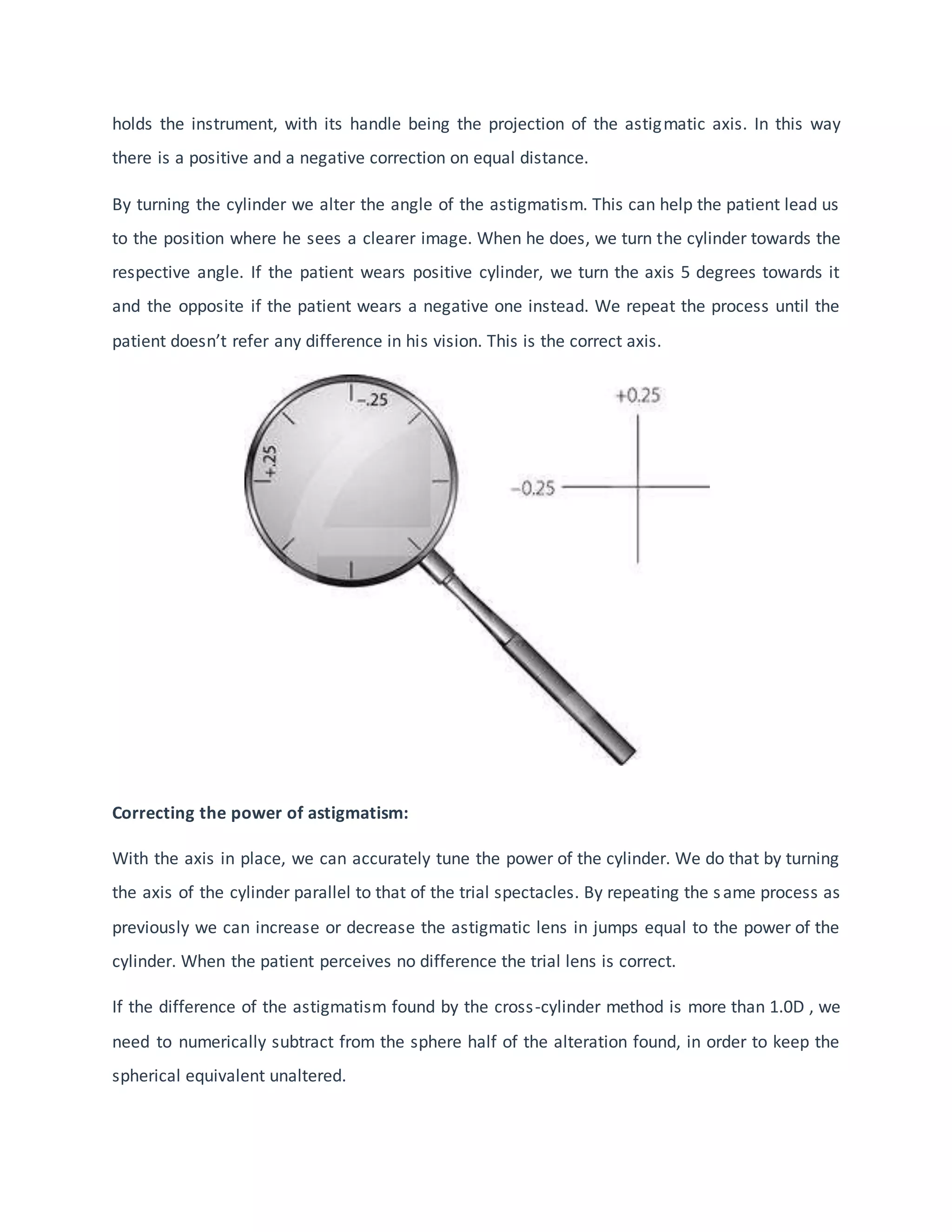 Optometry instruments | DOCX