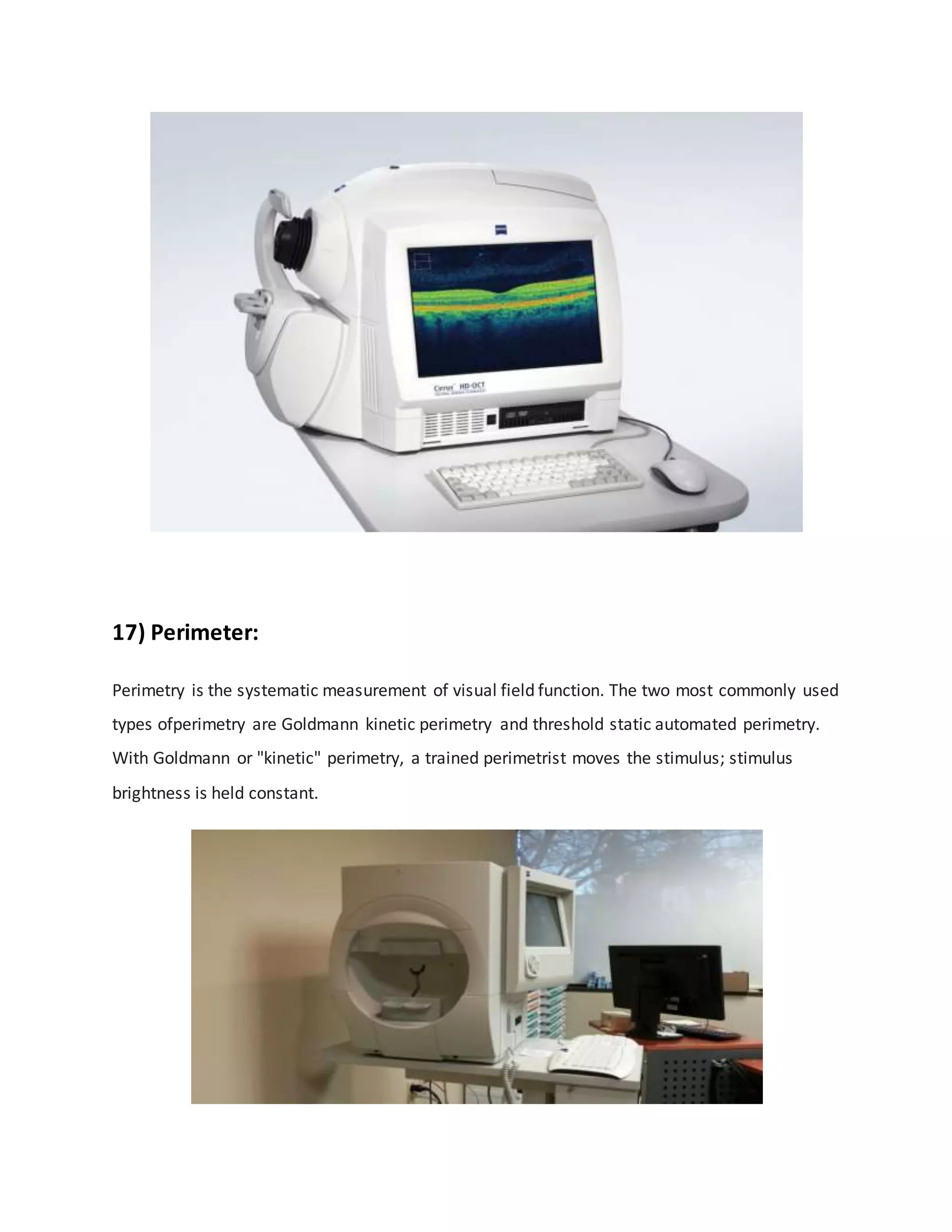 Optometry instruments | DOCX