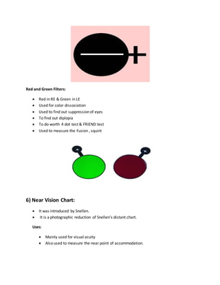 Optometry instruments | DOCX