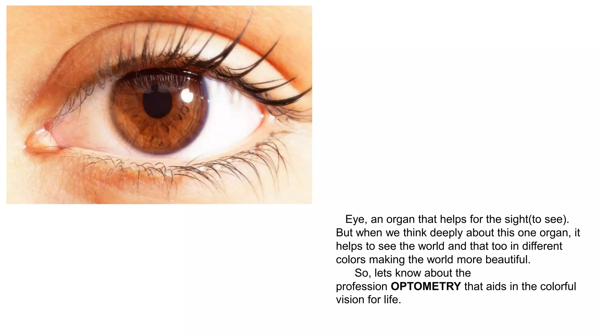 Optometry & optometrists | PPTX