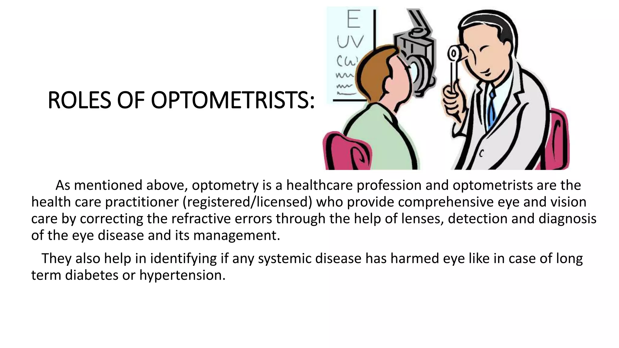 Optometry & optometrists | PPTX