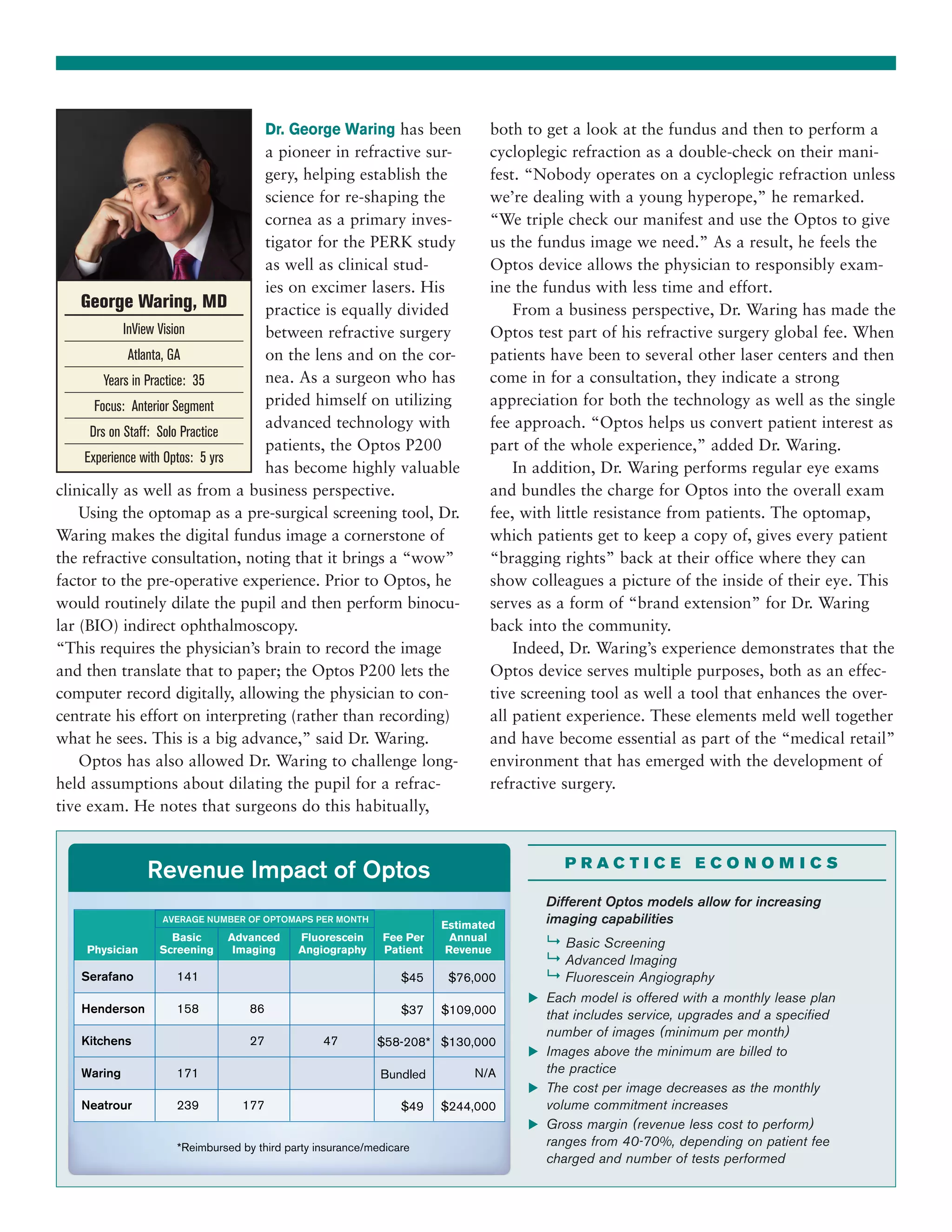 Optos a breakthrough in diagnostic imaging for the ophthalmic practice ...