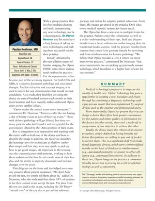 Optos a breakthrough in diagnostic imaging for the ophthalmic practice ...