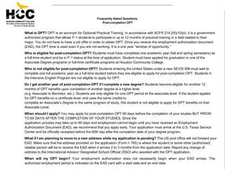 Optional Practical Training (OPT) | PPT