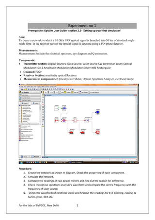 Opt sim manual | PDF