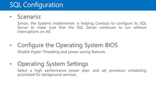 Optimizing MS Dynamics AX 2012 R3 | PPTX | Databases | Computer Software and Applications