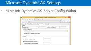 Optimizing MS Dynamics AX 2012 R3 | PPTX | Databases | Computer Software and Applications