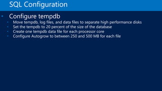 Optimization SQL Server for Dynamics AX 2012 R3 | PDF