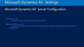Optimization SQL Server for Dynamics AX 2012 R3 | PDF