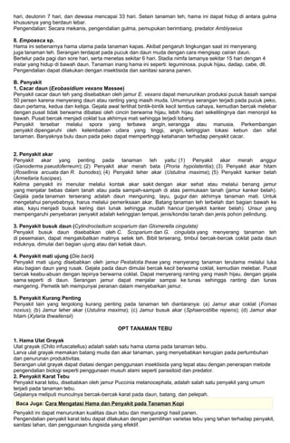 OPT TANAMAN PERKEBUNAN OPT TANAMAN PERKEBUNAN | PDF | Free Download