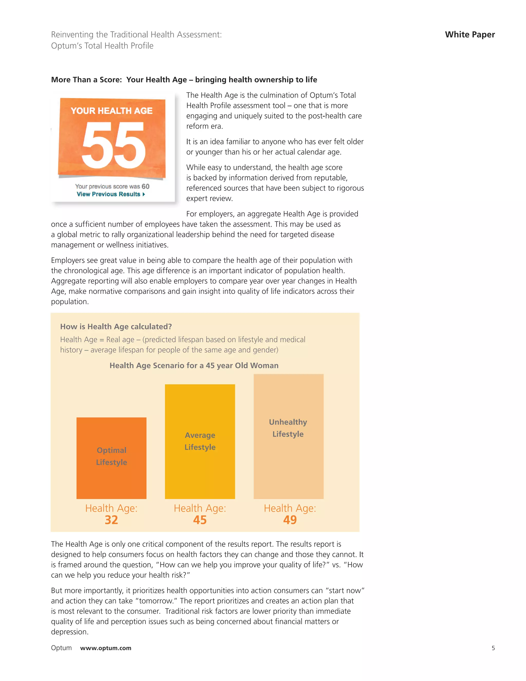 Optum Total Health Profile White Paper | PDF