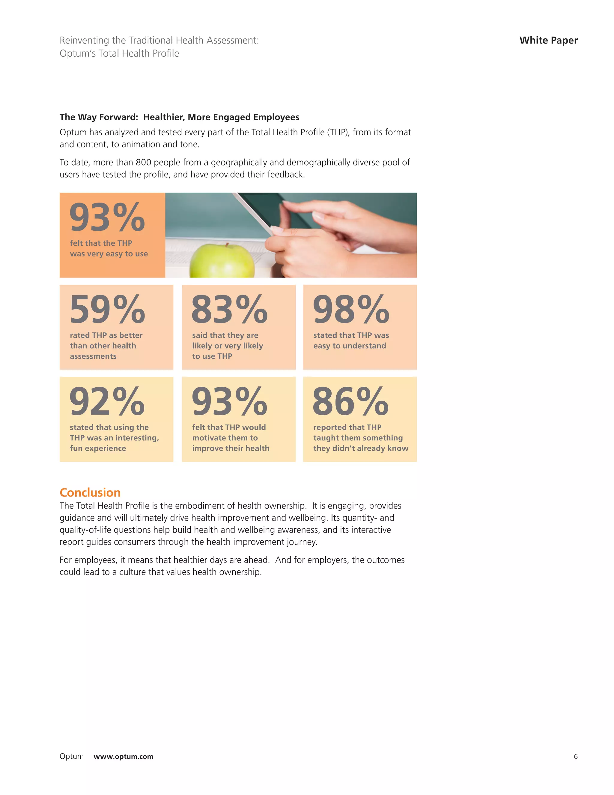 Optum Total Health Profile White Paper | PDF