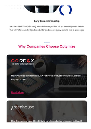 Hire vetted quality DevOps developers within 48 Hours | Optymize | PDF