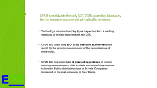 Traffic Emissions Control with Remote Sensing Devices (RSD) | PPT