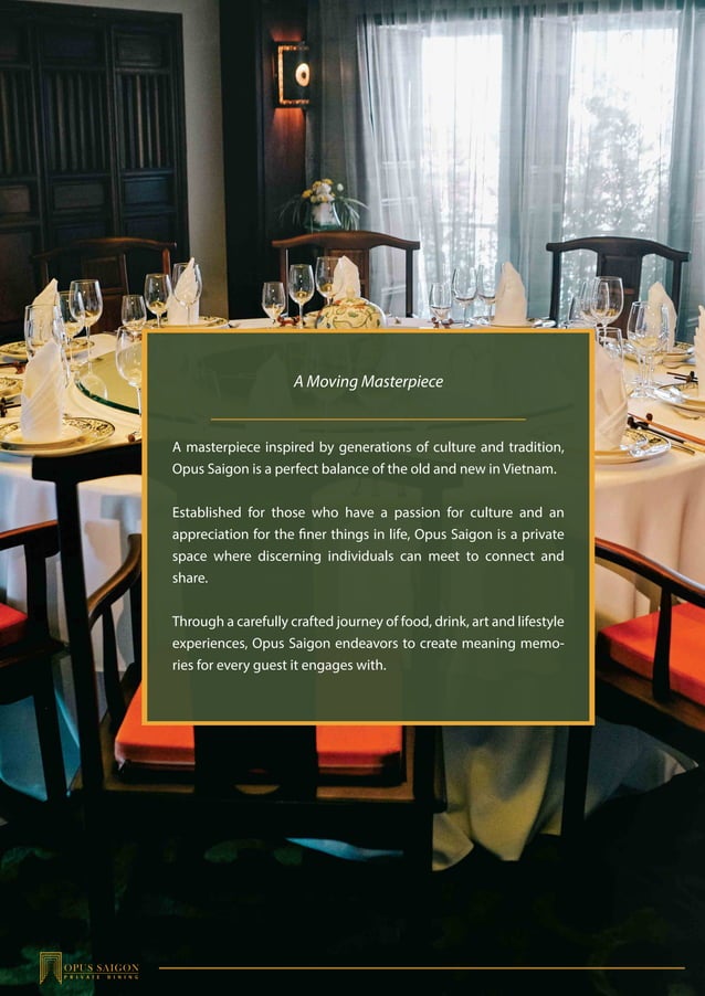 Opus Saigon - Private Dining & Event | PDF