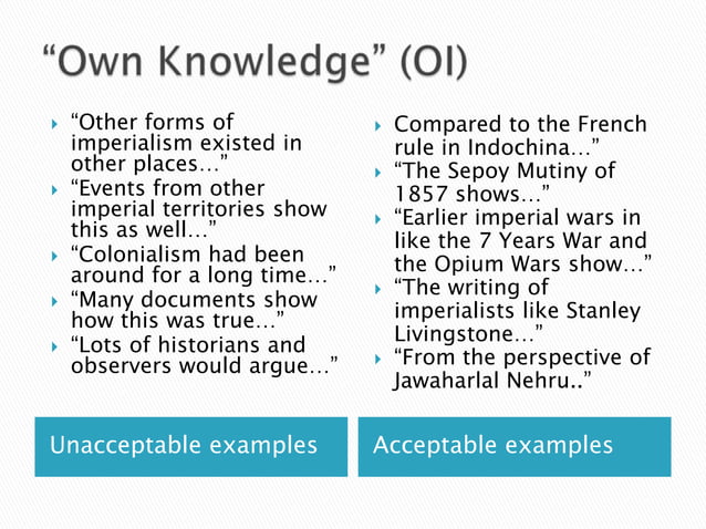 OPVL and Paper 1: IB History | PPT
