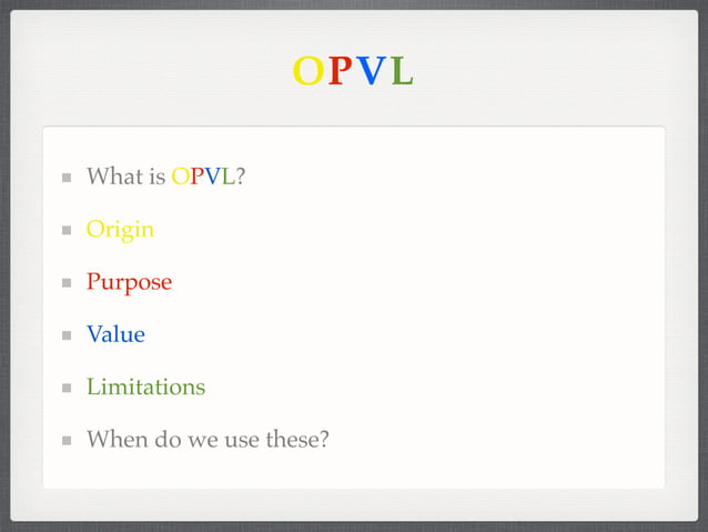 OPVL (created for geo 9 class) | PDF