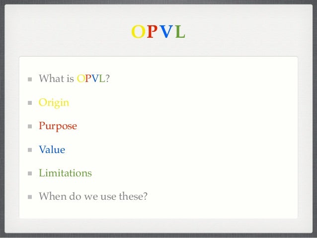 OPVL (created for geo 9 class)