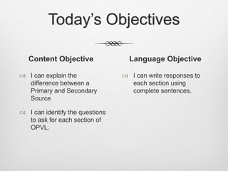 OPVL Overview | PPTX