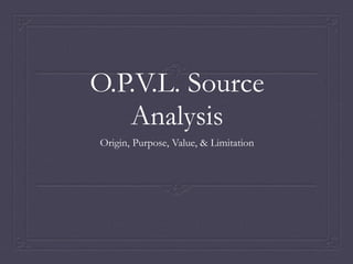 OPVL intro notes | PPT