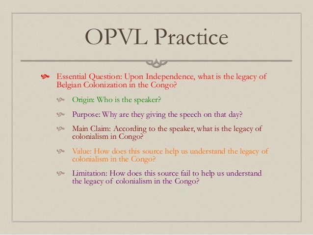 OPVL intro notes
