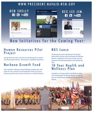 Navajo Nation Executive Branch Two-Year Report issued Jan. 31, 2013 | PDF