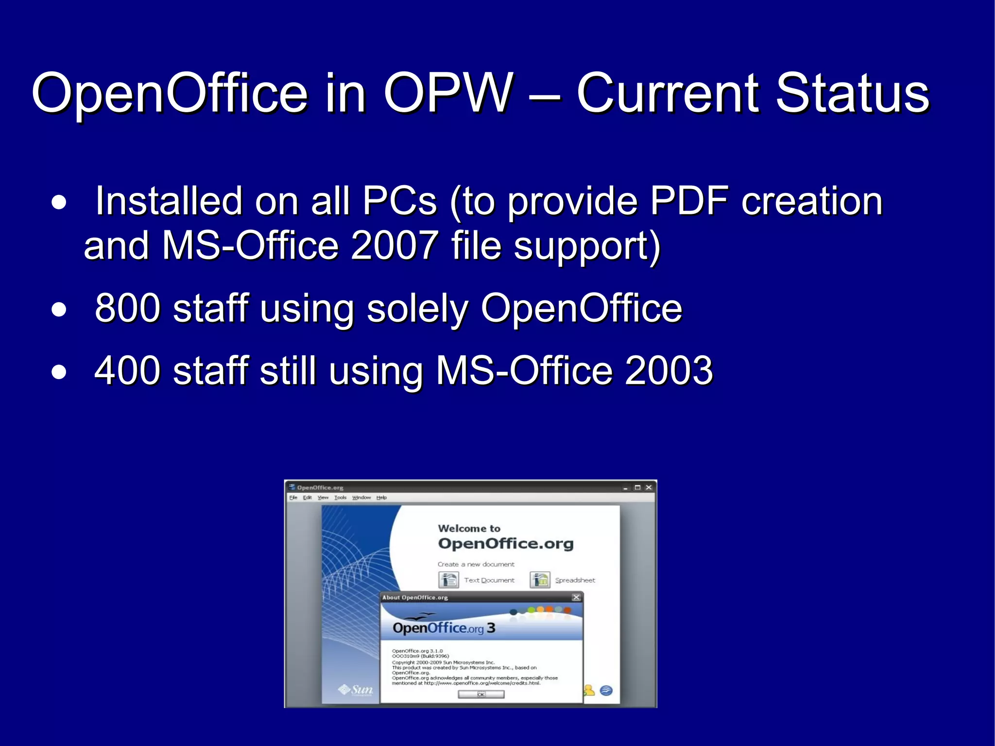Opw presentation of open office-lgma | PDF
