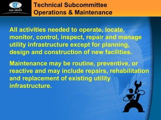 CSA s250 Mapping of Underground Utility Infrastructure | PPT