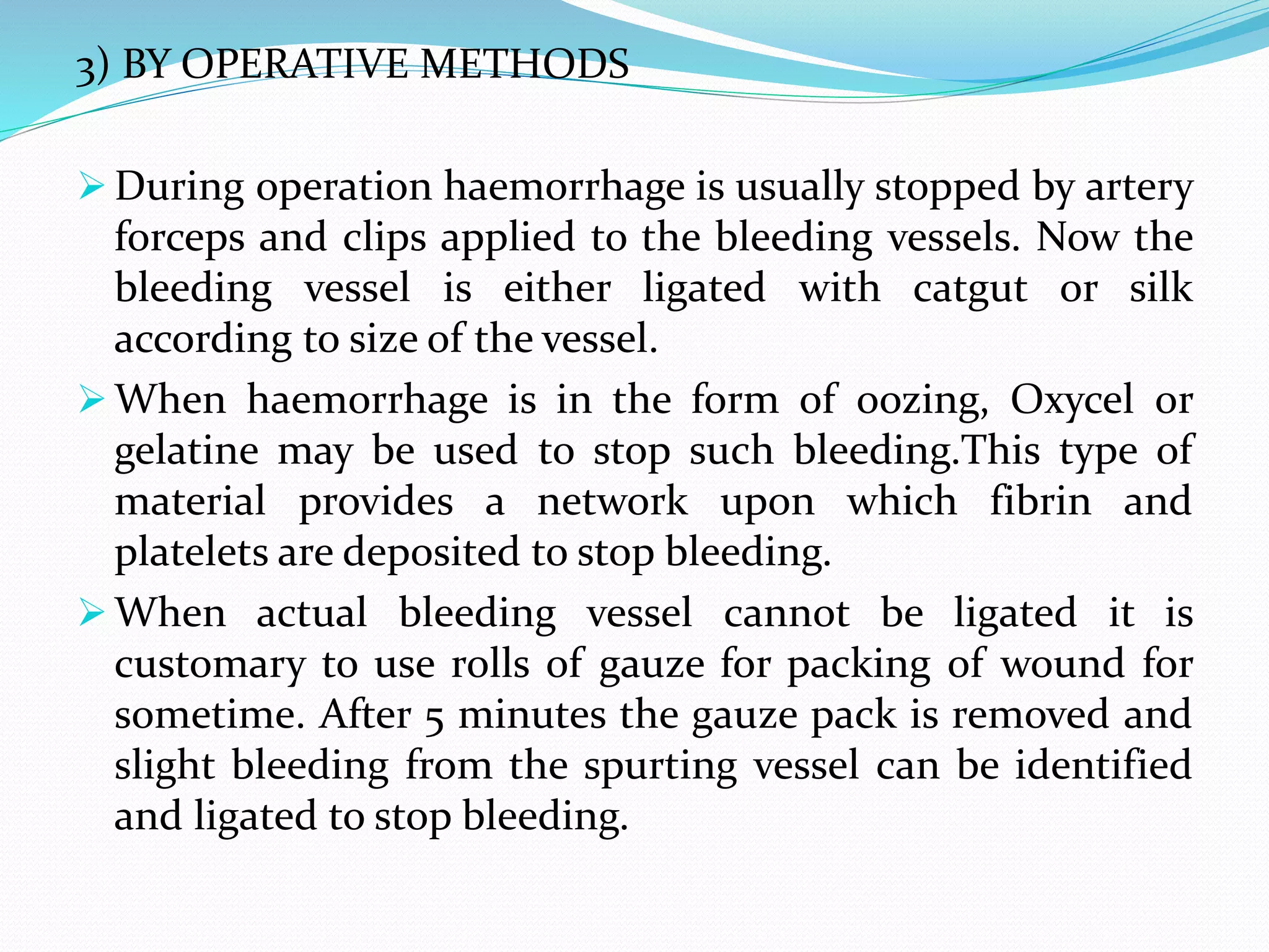 Haemorrhage and Shock: Relevance in Periodontal Surgery | PPTX