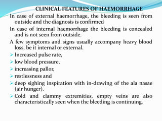 Haemorrhage and Shock: Relevance in Periodontal Surgery | PPTX