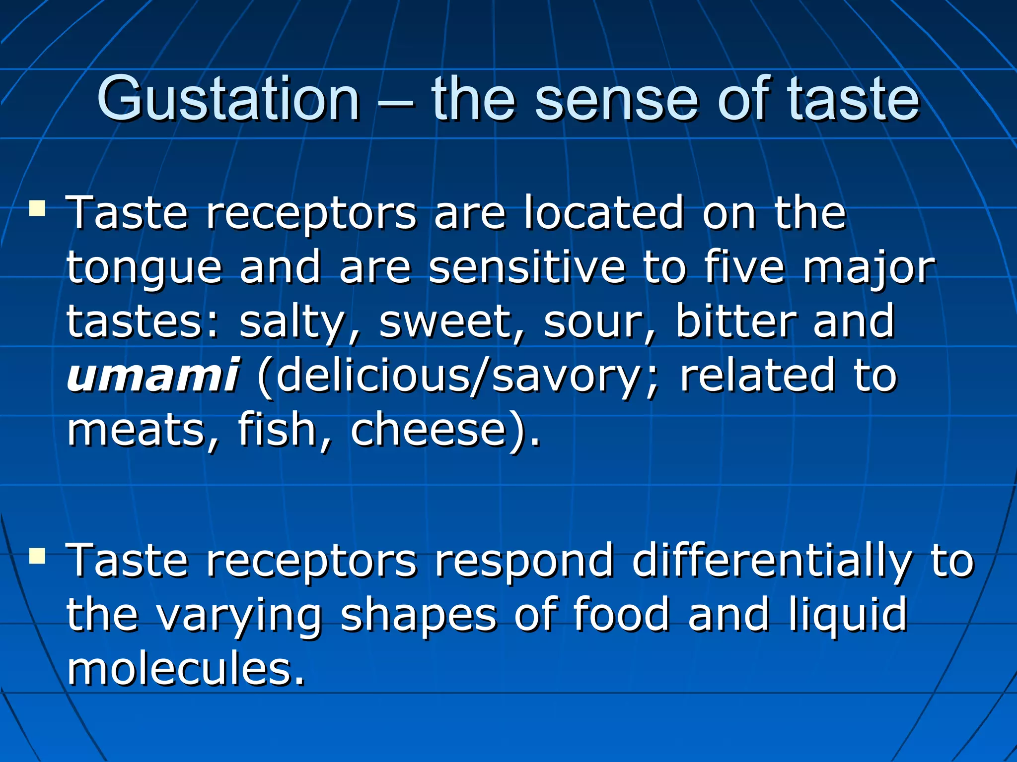 Physiology of Special Senses and Perception | PPT