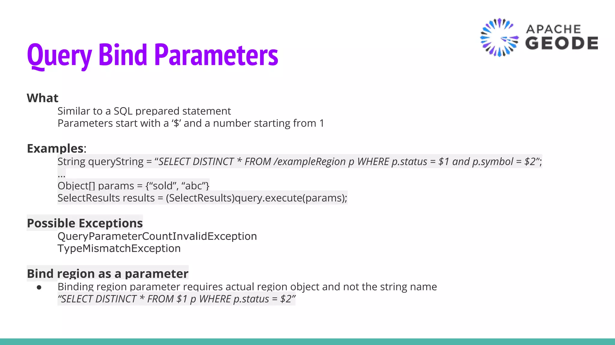 OQL querying and indexes with Apache Geode (incubating) | PDF