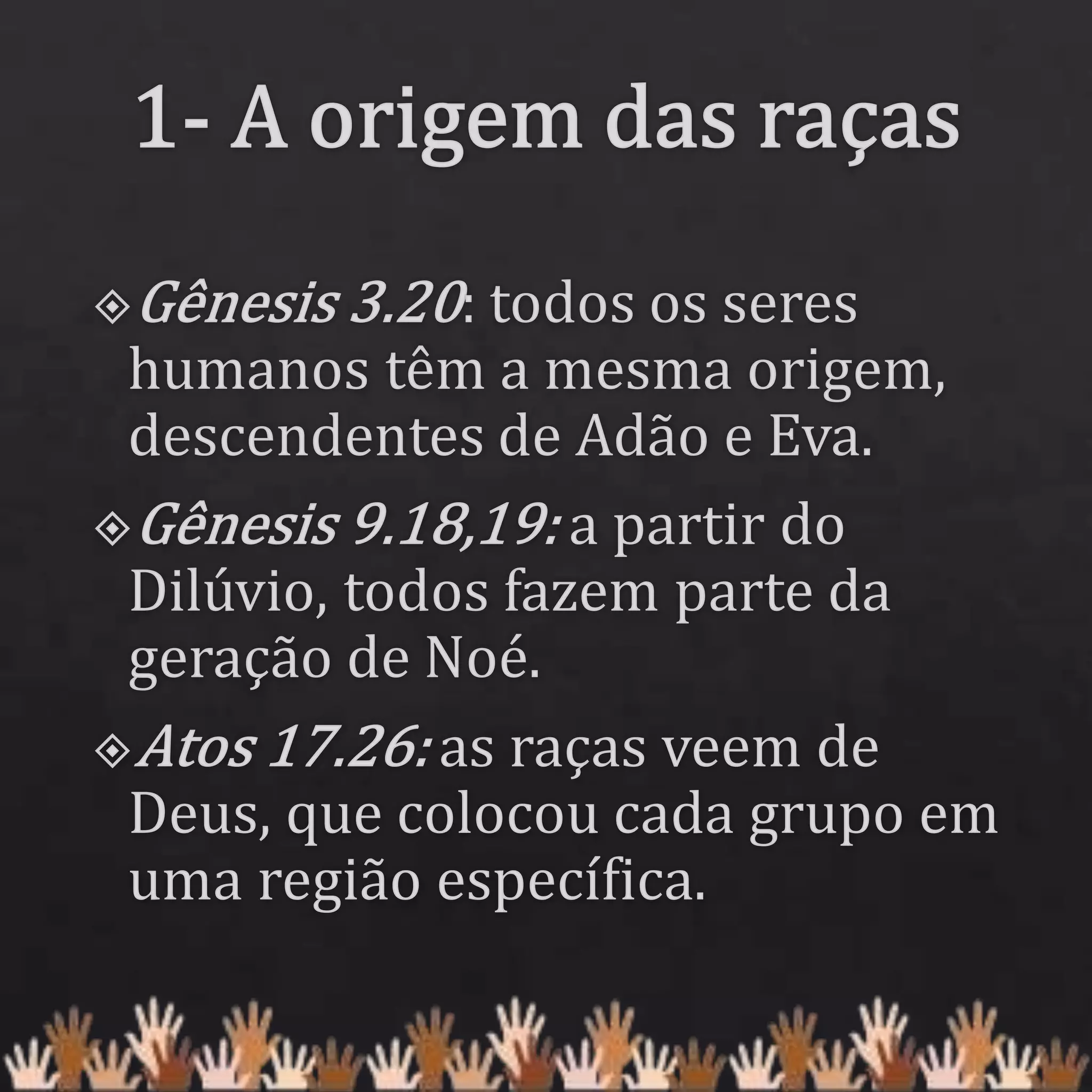 O que a biblia diz sobre racismo | PDF O que a biblia diz sobre racismo | PDF