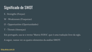 O que é análise swot | PPT