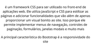 O que é bootstrap | PPT