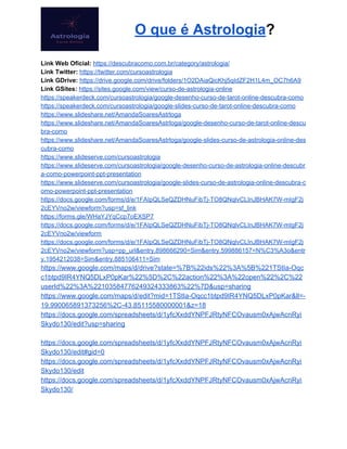 O que e astrologia | PDF