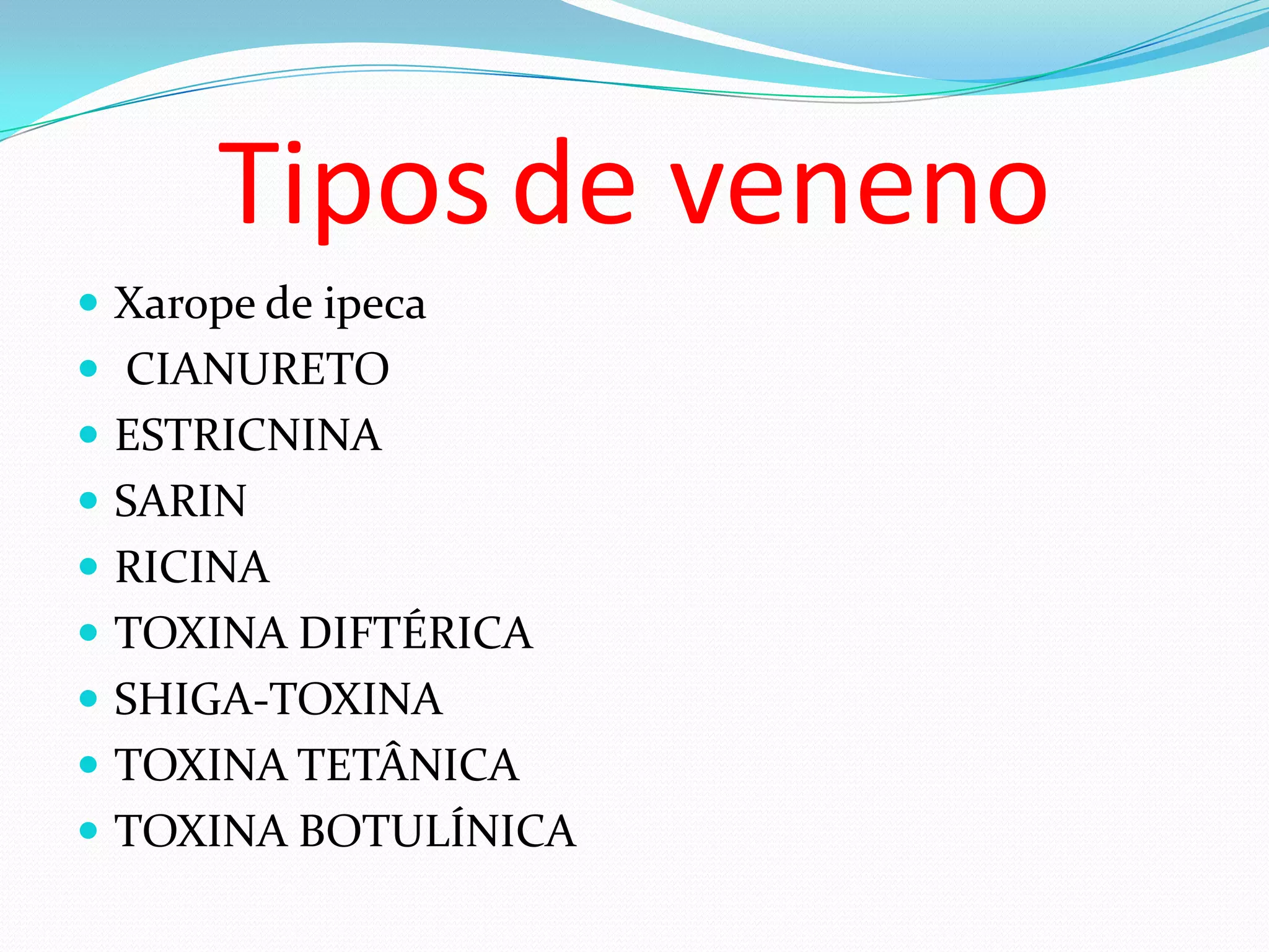 O que fazer em caso de envenenamento | PPTX