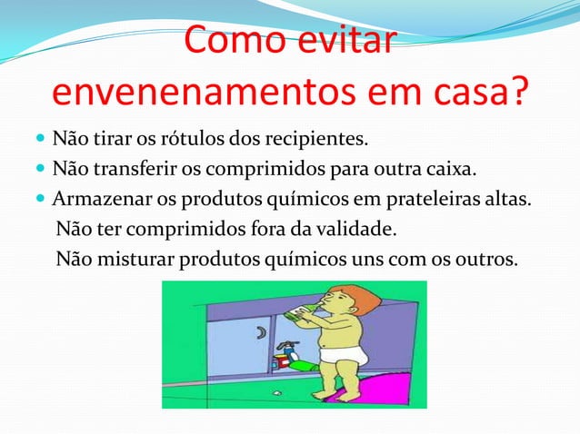 O que fazer em caso de envenenamento | PPTX