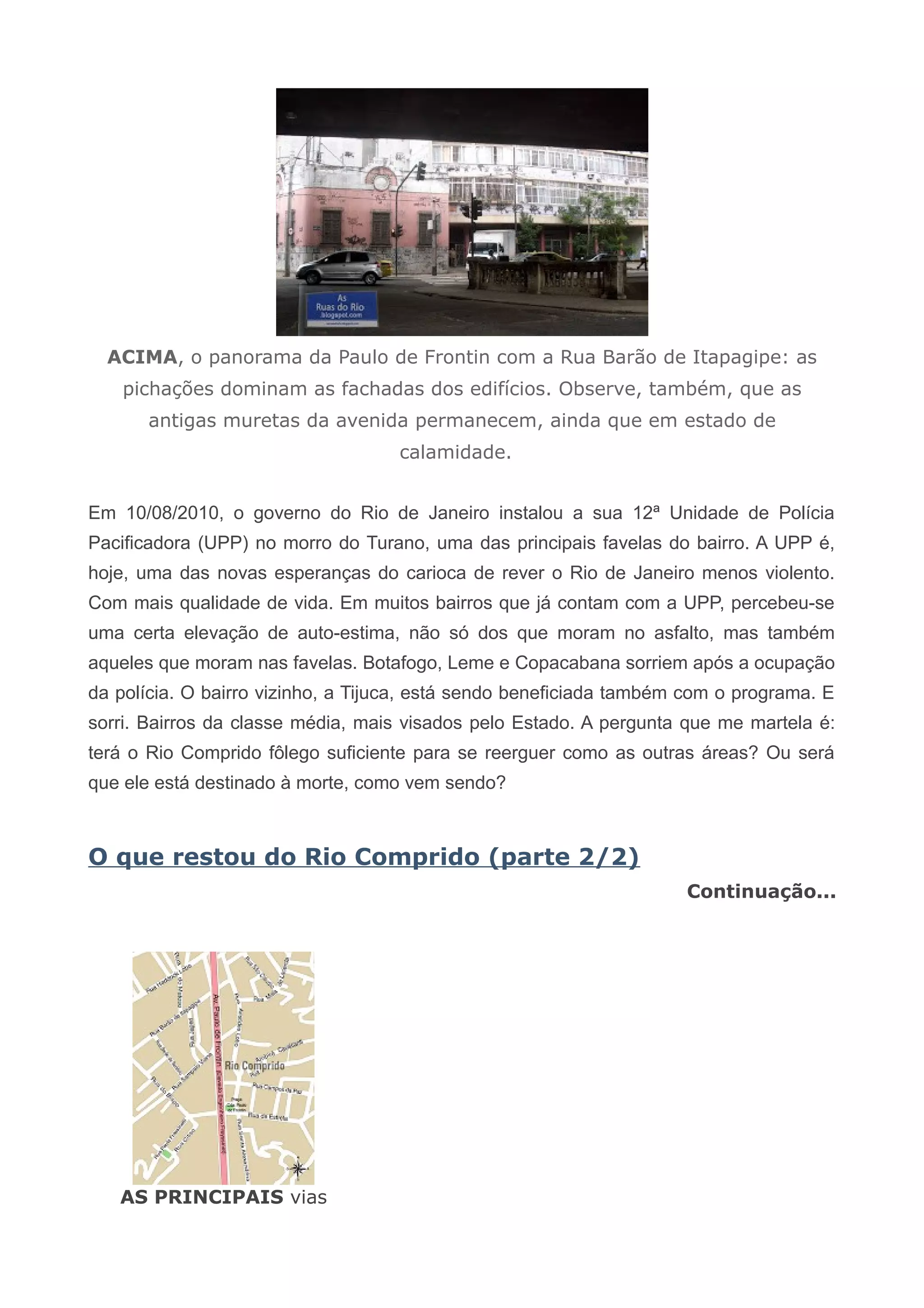 O que restou do rio comprido? | PDF