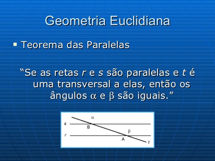 O quinto postulado de euclides e as geometrias