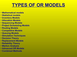 Operations Research | PPT
