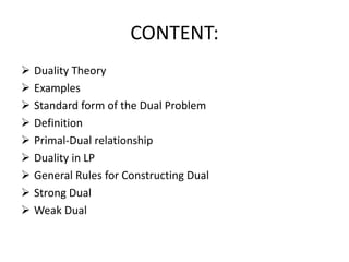 primal and dual problem | PPTX