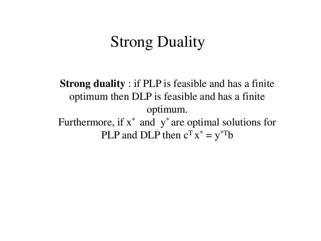 Primal And Dual Problem