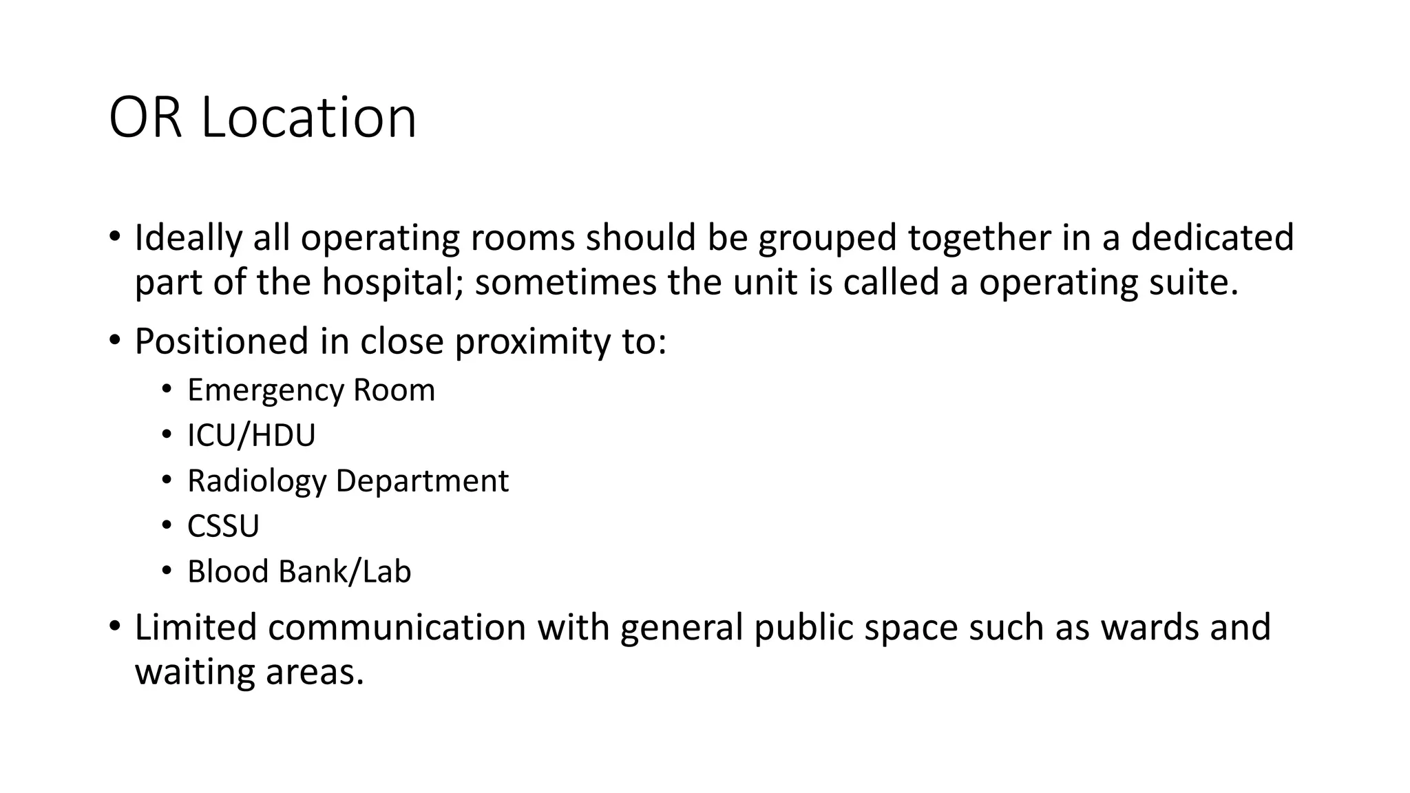 Inside the Operating Room (Orthopedics) | PPTX