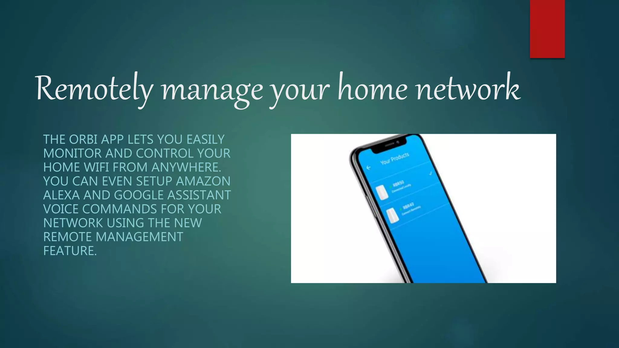 Orbi routers connected with phone | PPT
