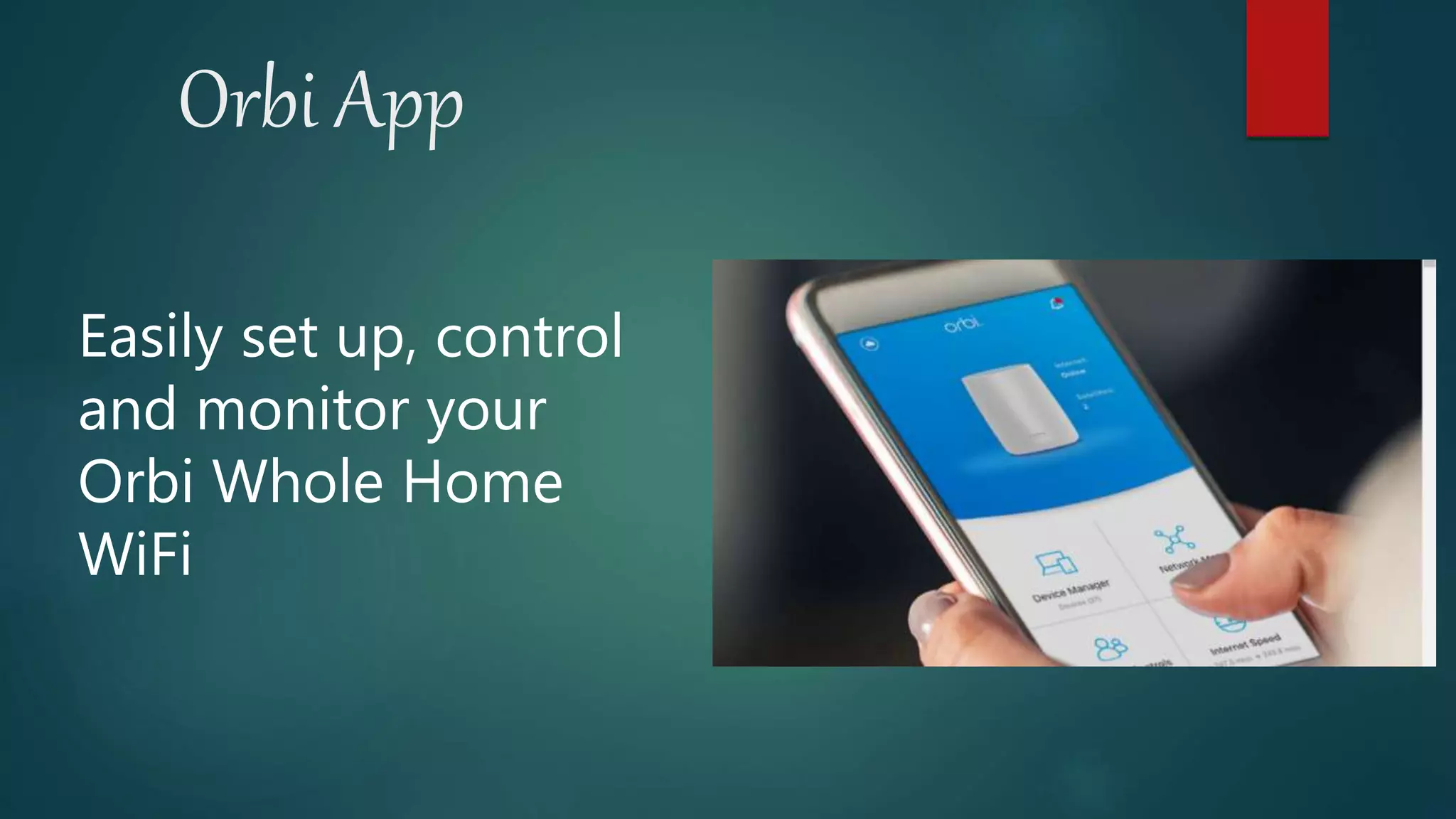 Orbi routers connected with phone | PPT