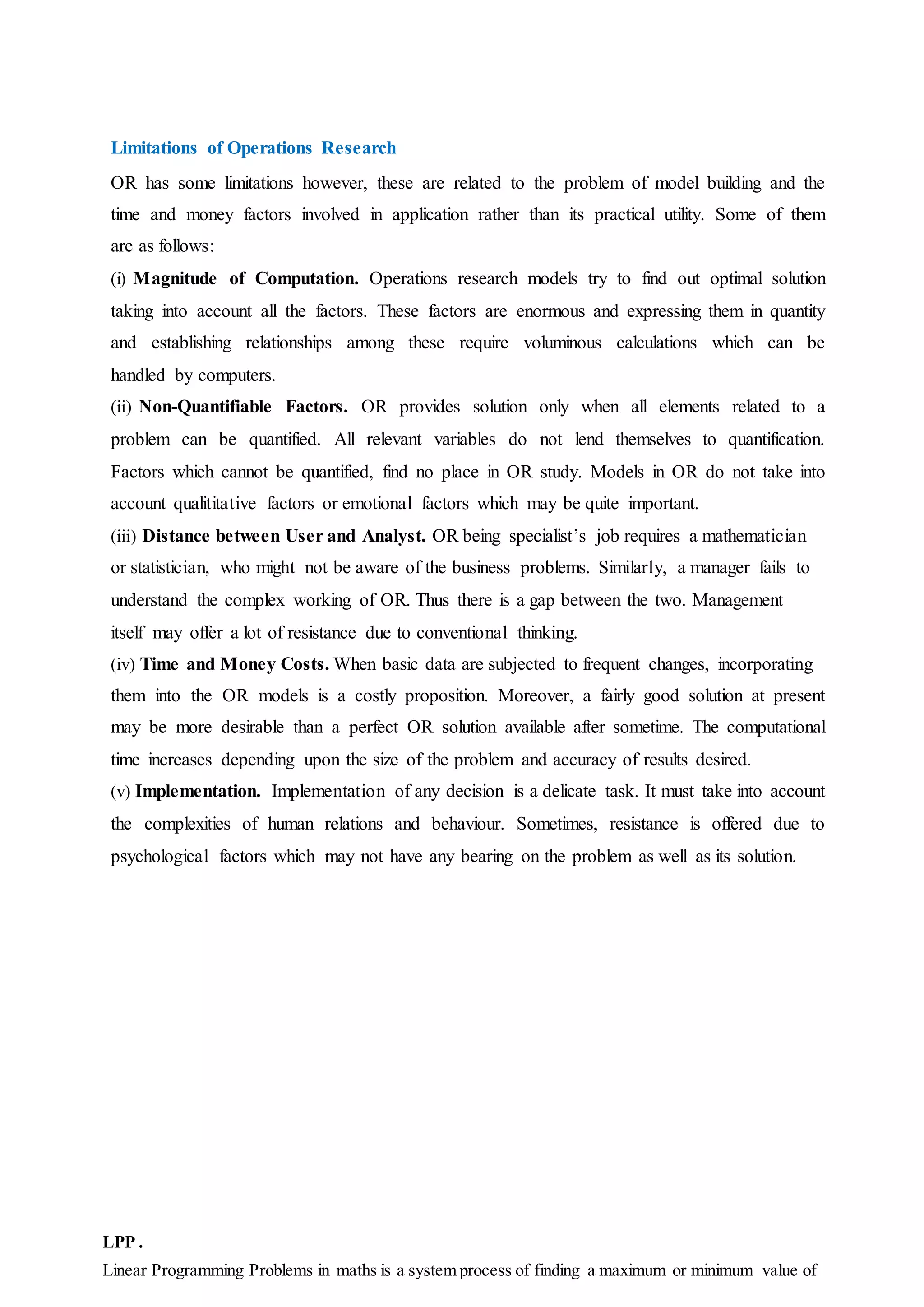 Operations Research | PDF