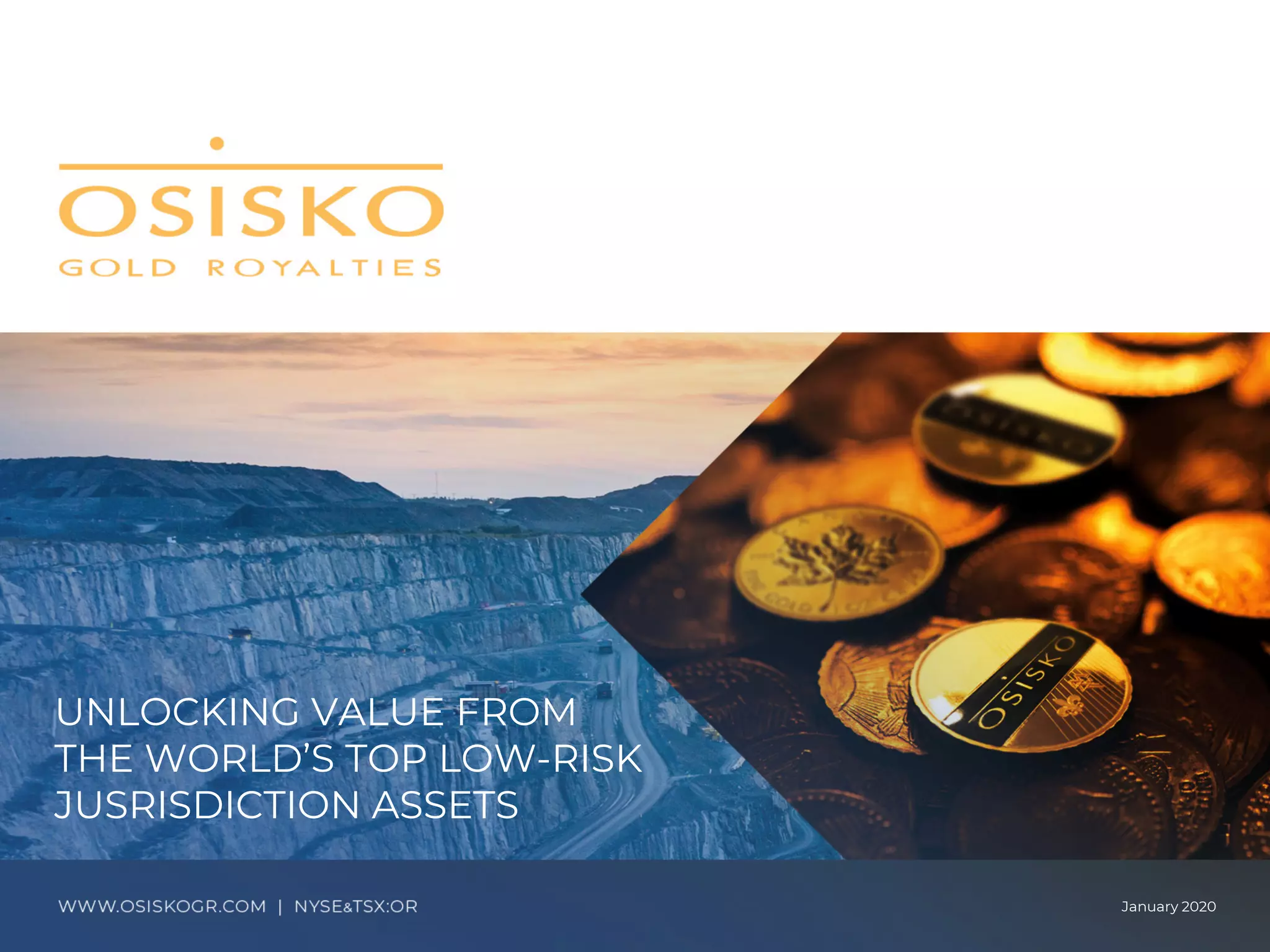 Osisko Gold Royalties - Corporate Presentation, January 2020 | PDF