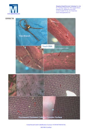 “TOUCH DNA” Visualized Extraction System OR-GDNA1000 | PDF