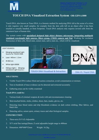 TOUCH DNA Visualized Extraction System spec & cases.pdf